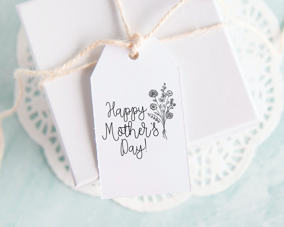 Mother's Day Gift Tags - Printable Gift Tag, Editable Corjl, Favor Bag ...