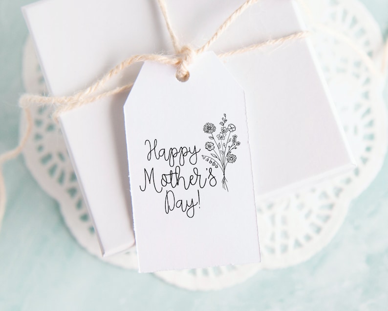 Mother's Day Gift Tags - Printable Gift Tag, Editable Corjl, Favor Bag ...