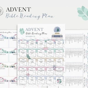Advent Bible Reading Plan - PRINTABLE - Advent Calendar, Advent ...