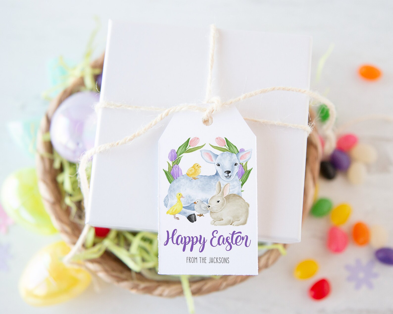 Easter / Spring Gift Tags Printable Gift Tags Editable - Etsy