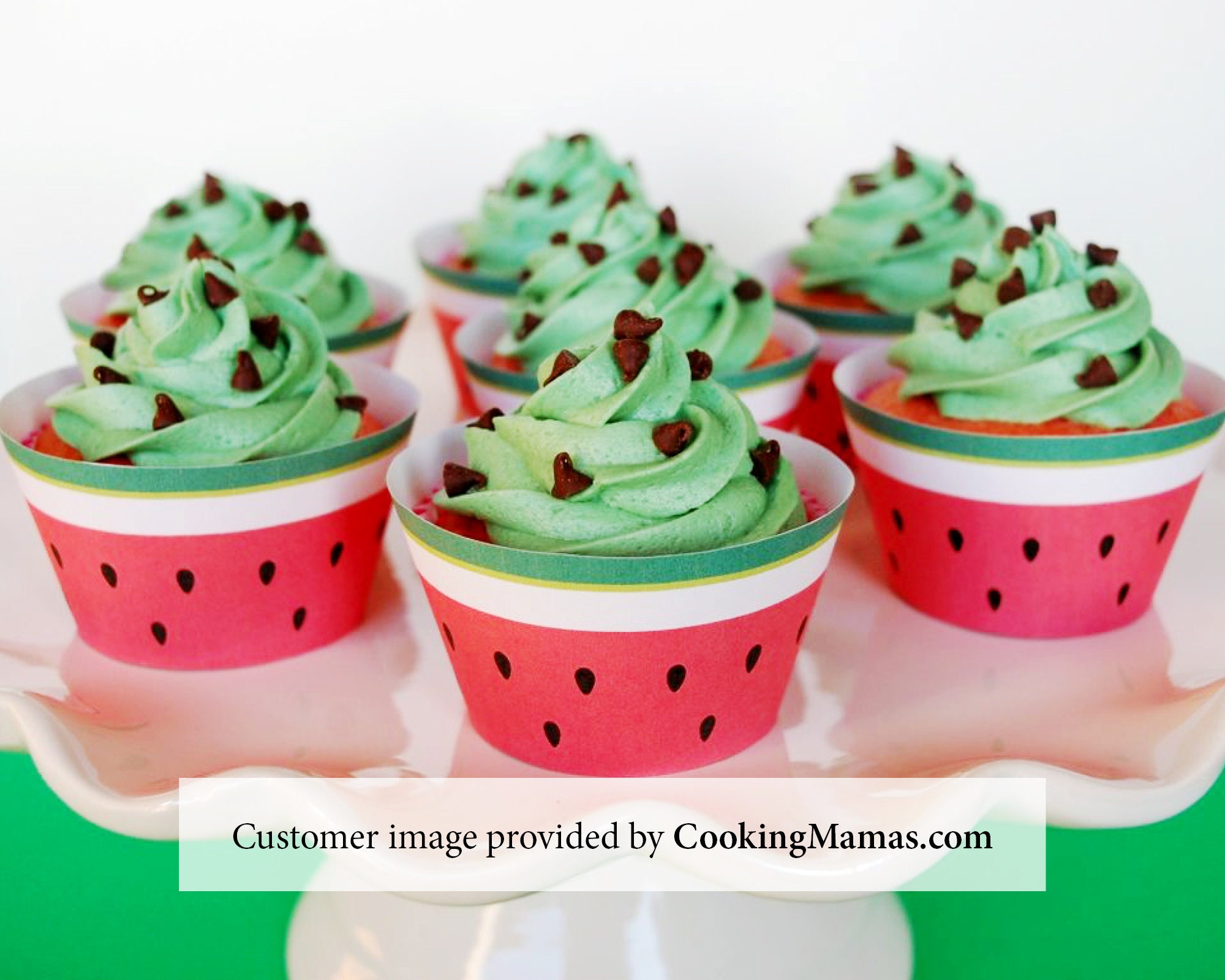 Watermelon Cupcake Wrappers - Twotti Frutti Party, Printable Fruit ...