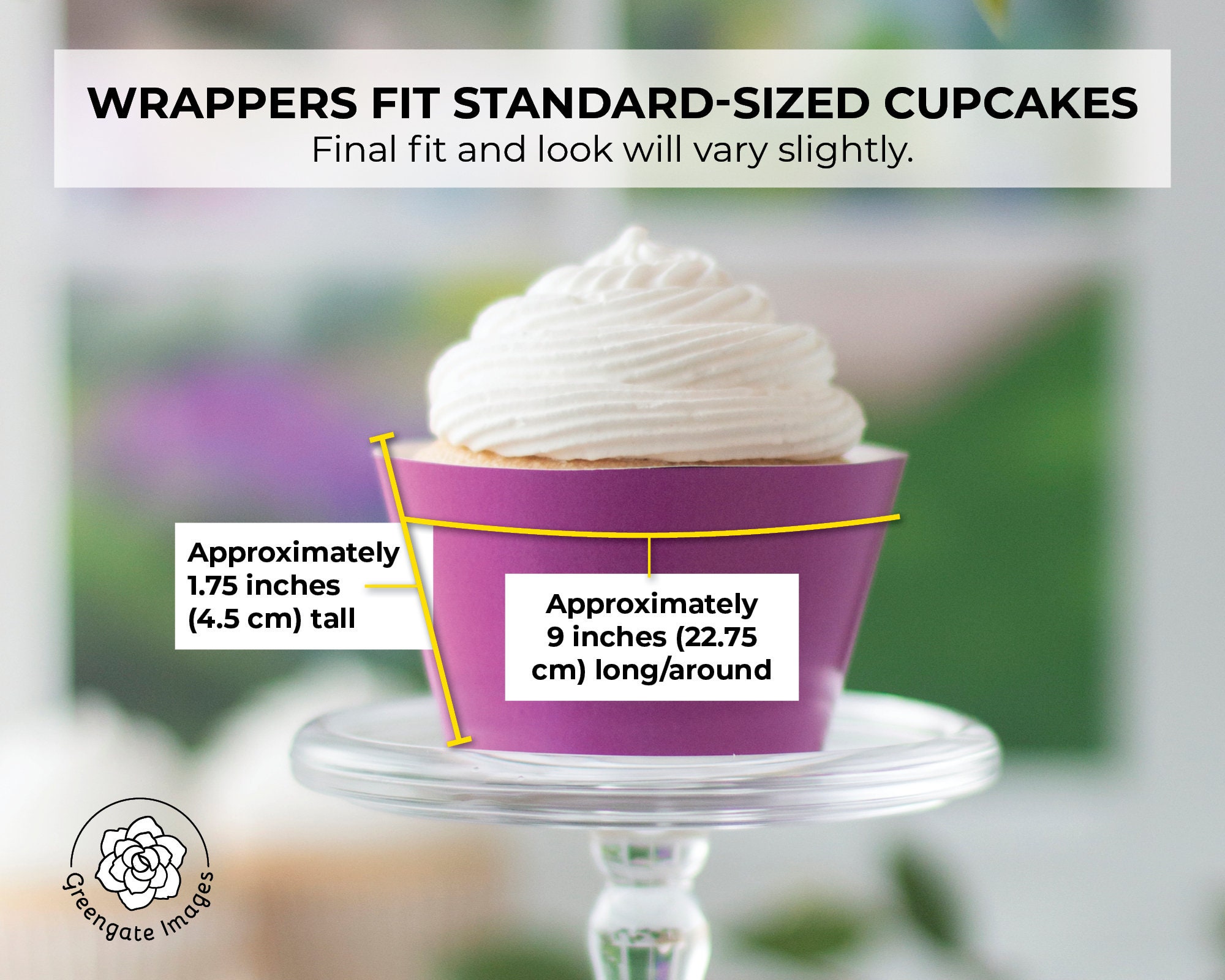 Magenta Cupcake Wrapper - PRINTABLE Digital Download PDF. Bold Violet ...