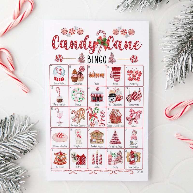 Candy Cane Games Bundle - Etsy UK
