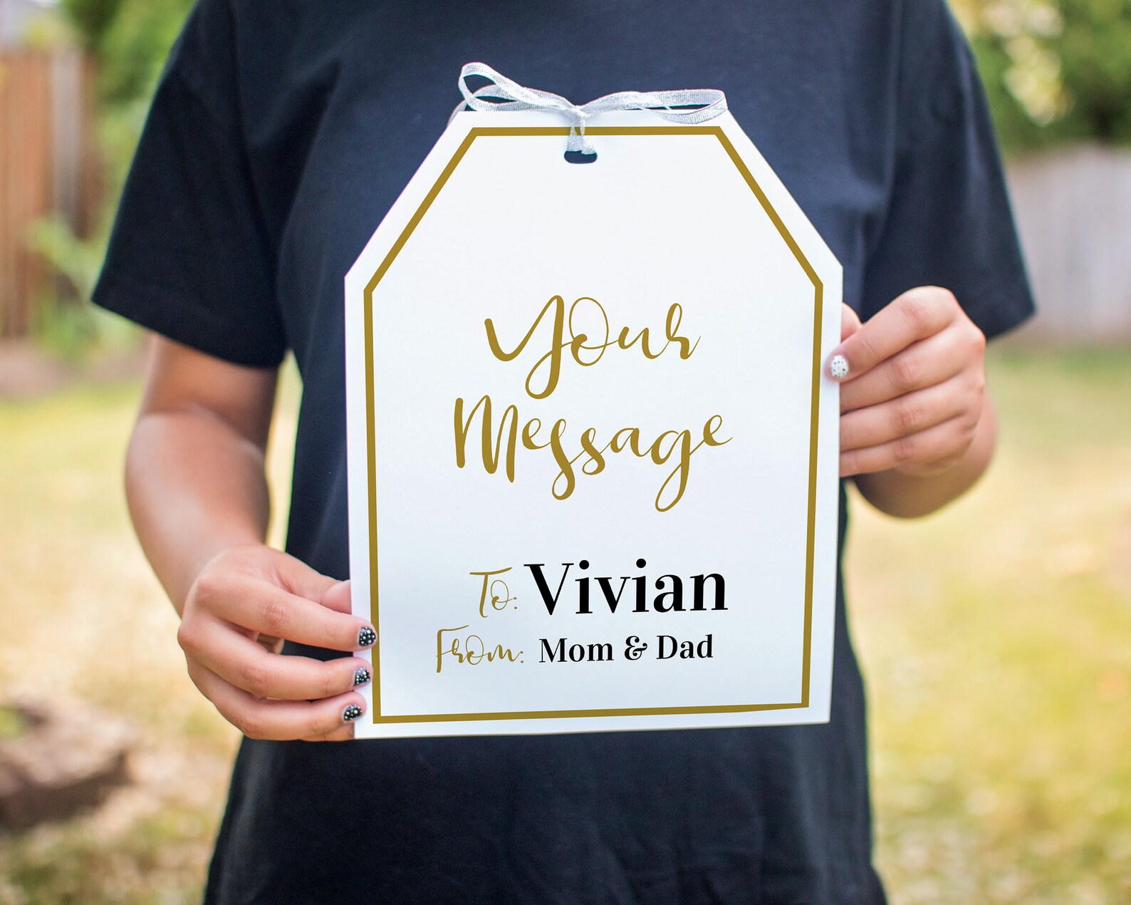 Giant Gift Tag PRINTABLE Editable Corjl Extra Large Tag - Etsy