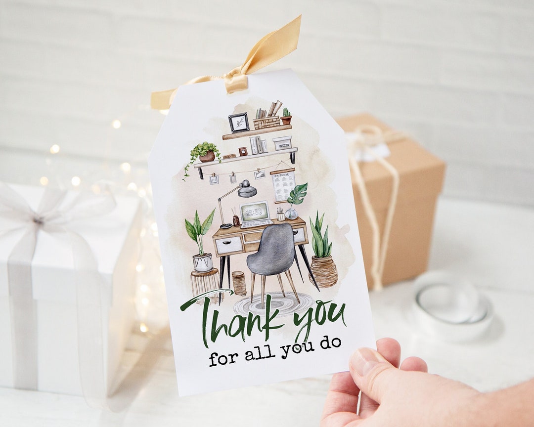 Administrative Professionals' Day Gift Tag Jumbo PRINTABLE Editable ...