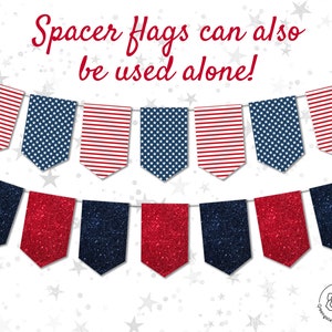 Patriotic Letter Banner - EDITABLE and PRINTABLE 4th of July Message ...