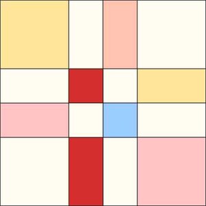 Counterchange Cross Quilt Block | 3 Sizes | | Digital PDF Download - Etsy