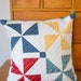 Pinwheel Pillow Pattern | Digital Sewing Instructions | Beginner Sewing ...