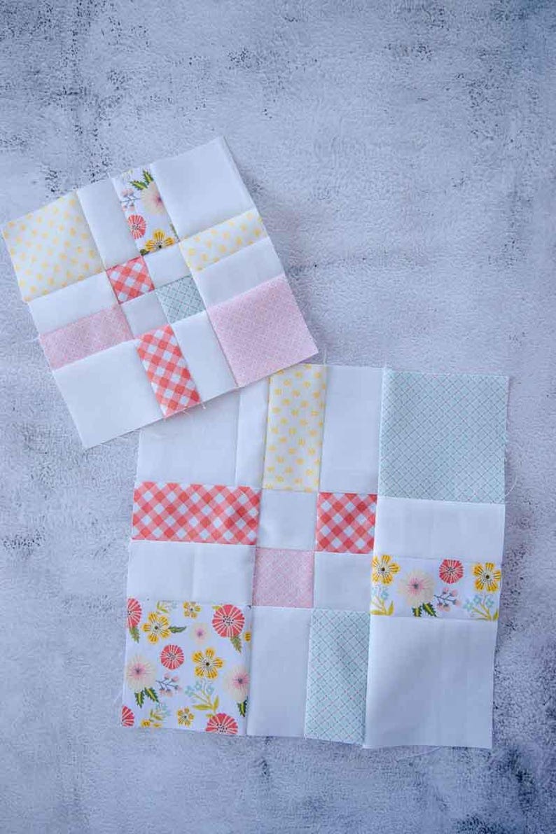 Counterchange Cross Quilt Block | 3 Sizes | | Digital PDF Download - Etsy
