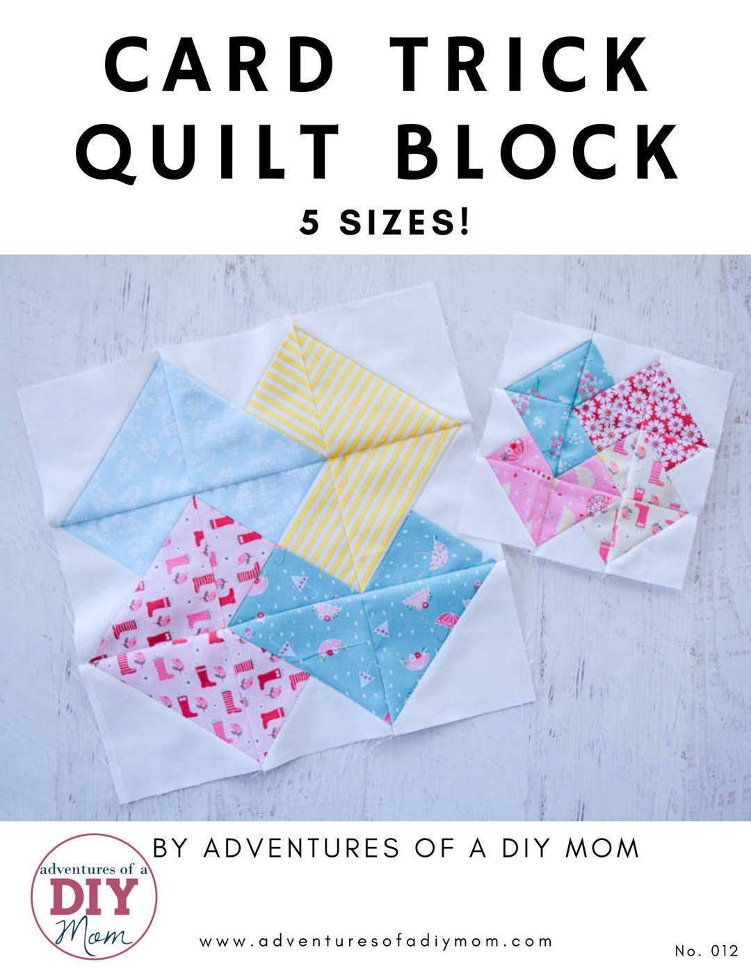 Card Trick Quilt Block Pattern – PDF Download | 5 Sizes! - Etsy