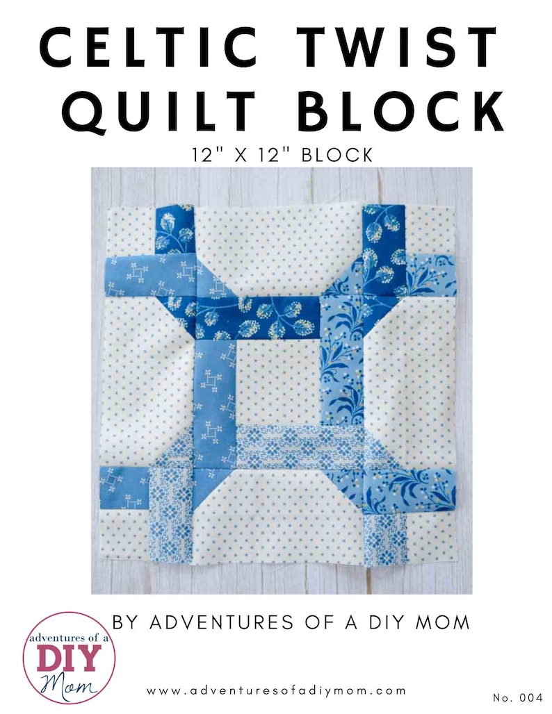 Celtic Twist Quilt Block Pattern | PDF Quilt Block Pattern | PDF ...