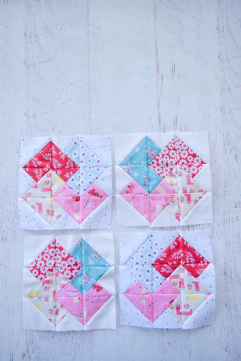 Card Trick Quilt Block Pattern – PDF Download | 5 Sizes! - Etsy