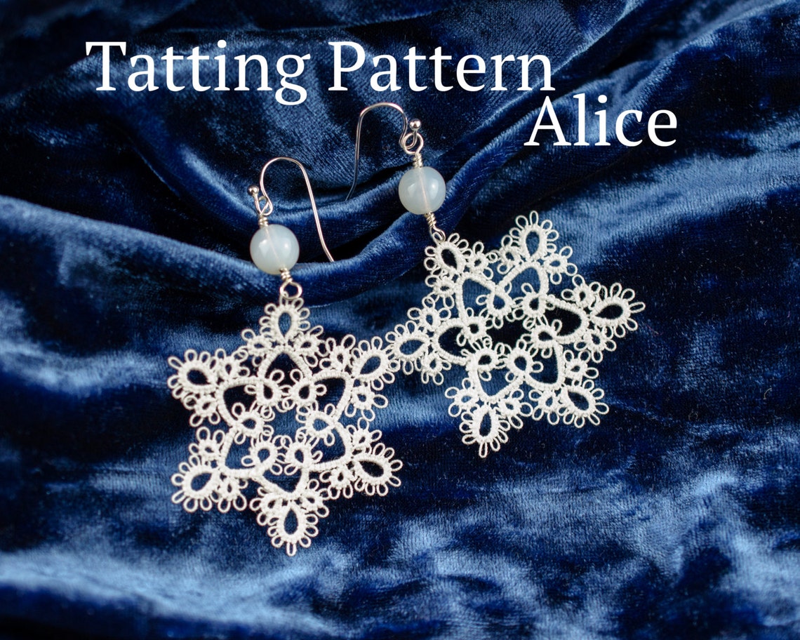 Snowflake Lace Tatting Pattern Alice - Etsy