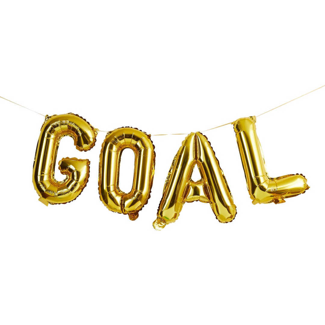 Gold Foil 'GOAL' Balloon Garland Great for a Football Party Large 16 ...
