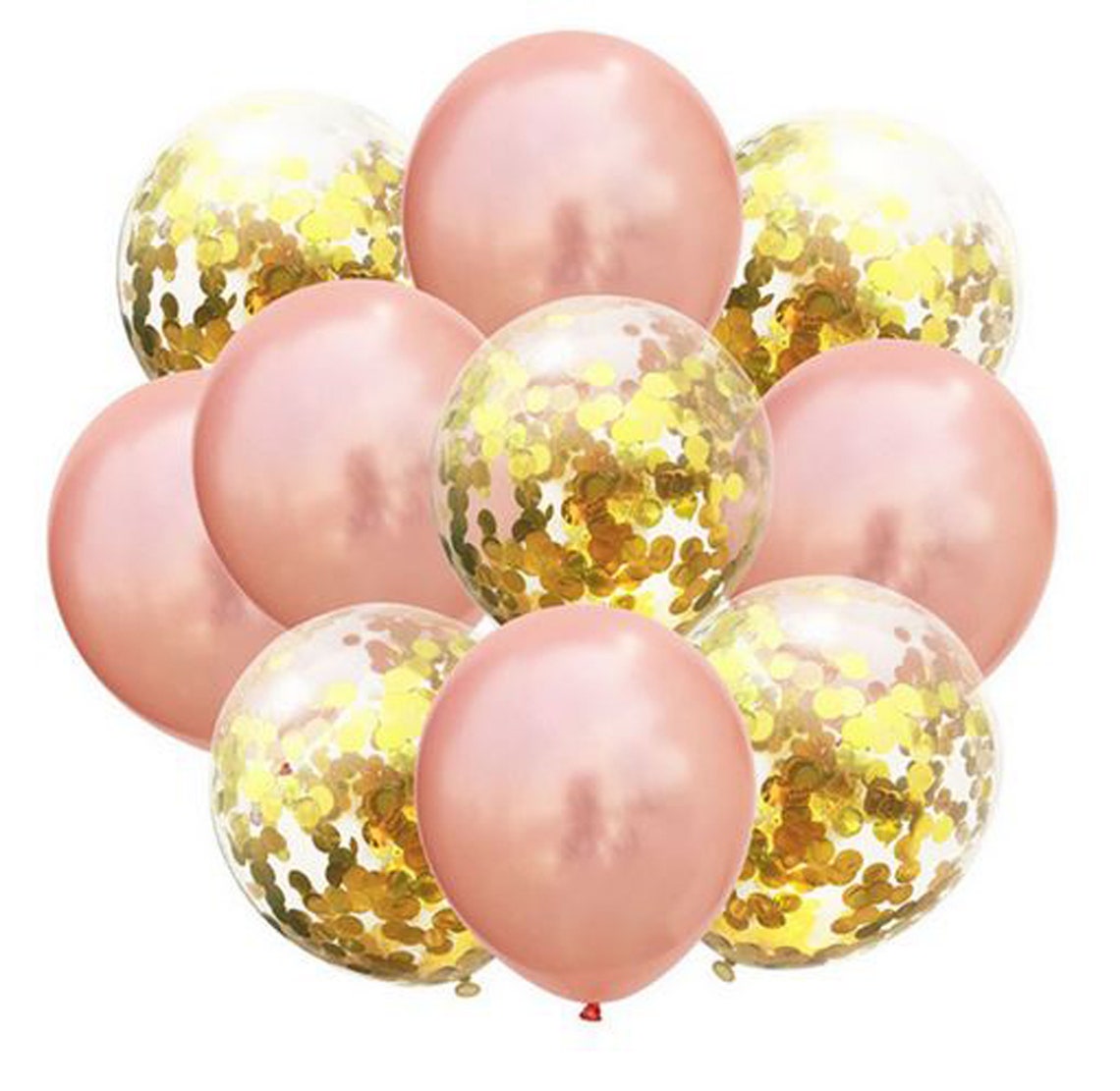 10 pack ROSE GOLD & GOLD balloons. 5 metallic rose gold and 5 | Etsy