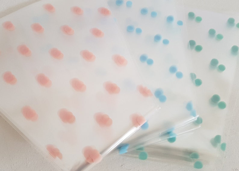 Spotty PASTEL BLUE SWEET cones with matching ribbon. 10 pack | Etsy