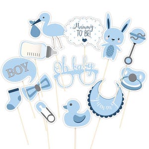 PASTEL BLUE PHOTO Booth Props. Kit to Make 13 Lovely Props to Add Style ...
