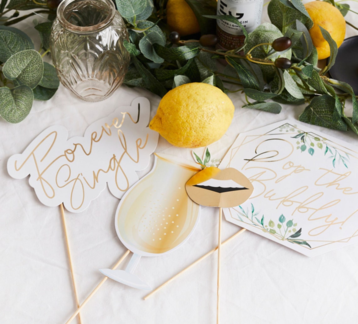 WEDDING PARTY 10 Photo Booth Props. Designed to Compliment Contemporary ...