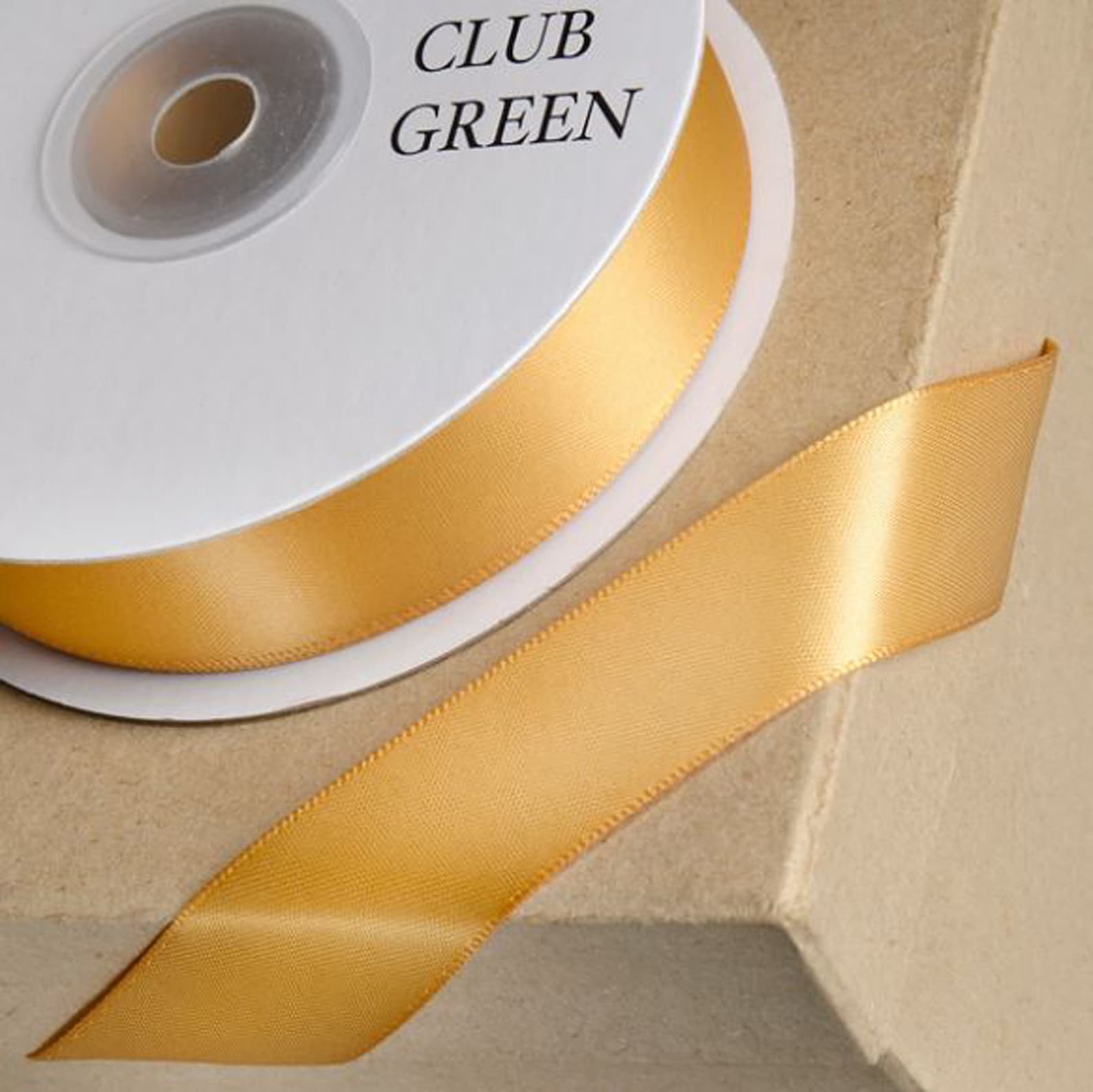 Old GOLD DOUBLE SIDED Satin Ribbon Full 25 Meter Reel Ideal - Etsy