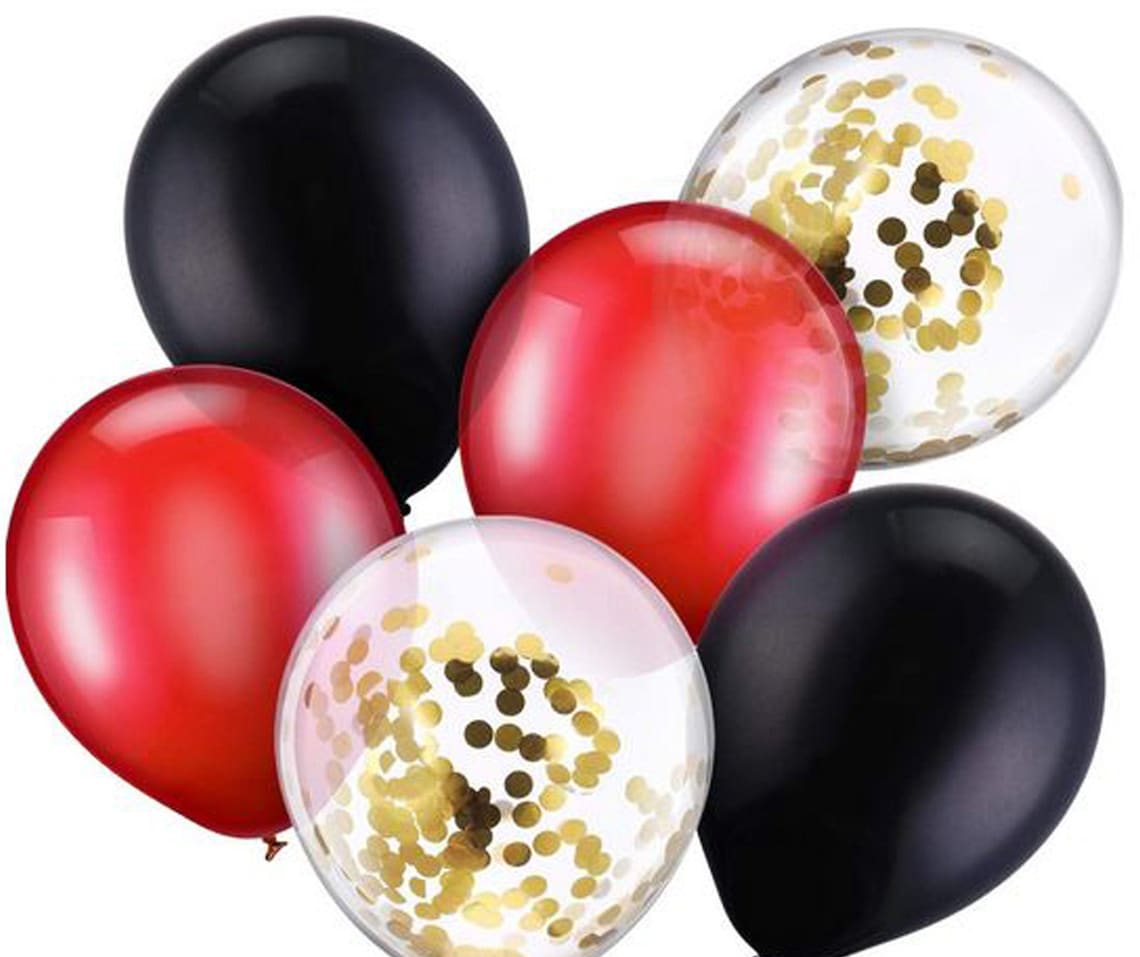 15 paquetes de globos de fiesta 5 globos metálicos rojos 5 | Etsy