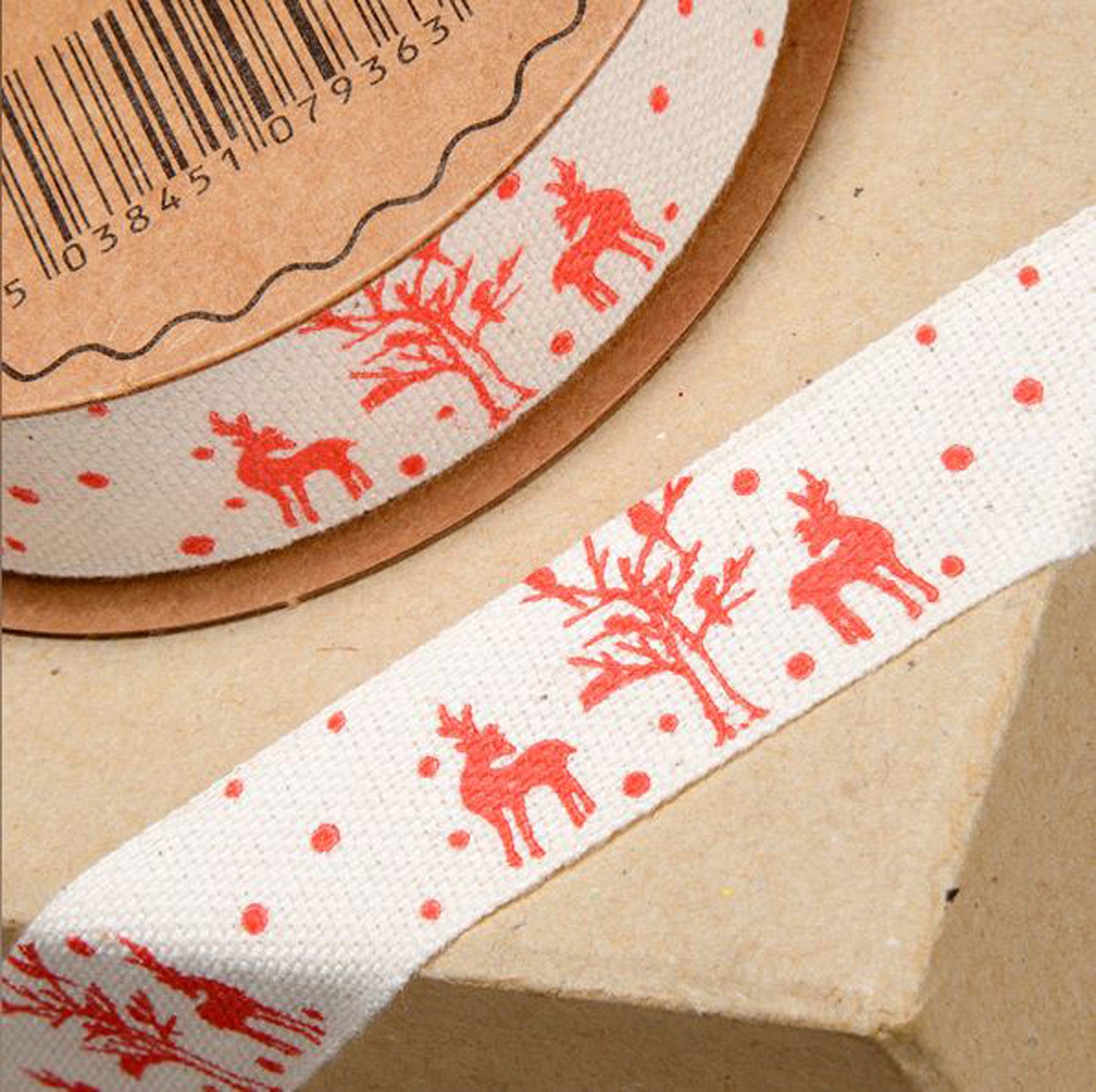 CINTA DE NAVIDAD NATURAL. Preciosa cinta natural decotaed con - Etsy España