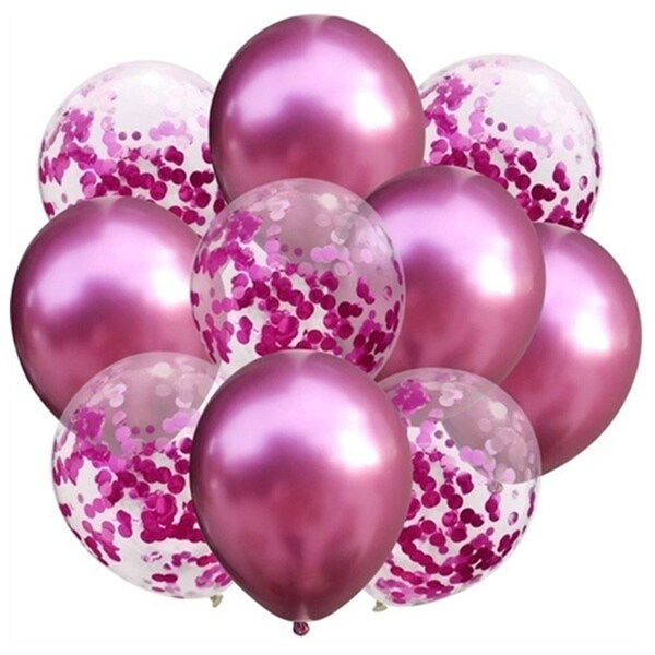 Pink Confetti Balloons - Etsy