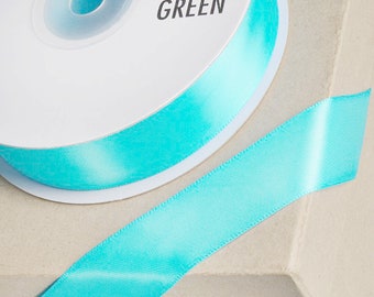 Aqua Blue Ribbon - Etsy