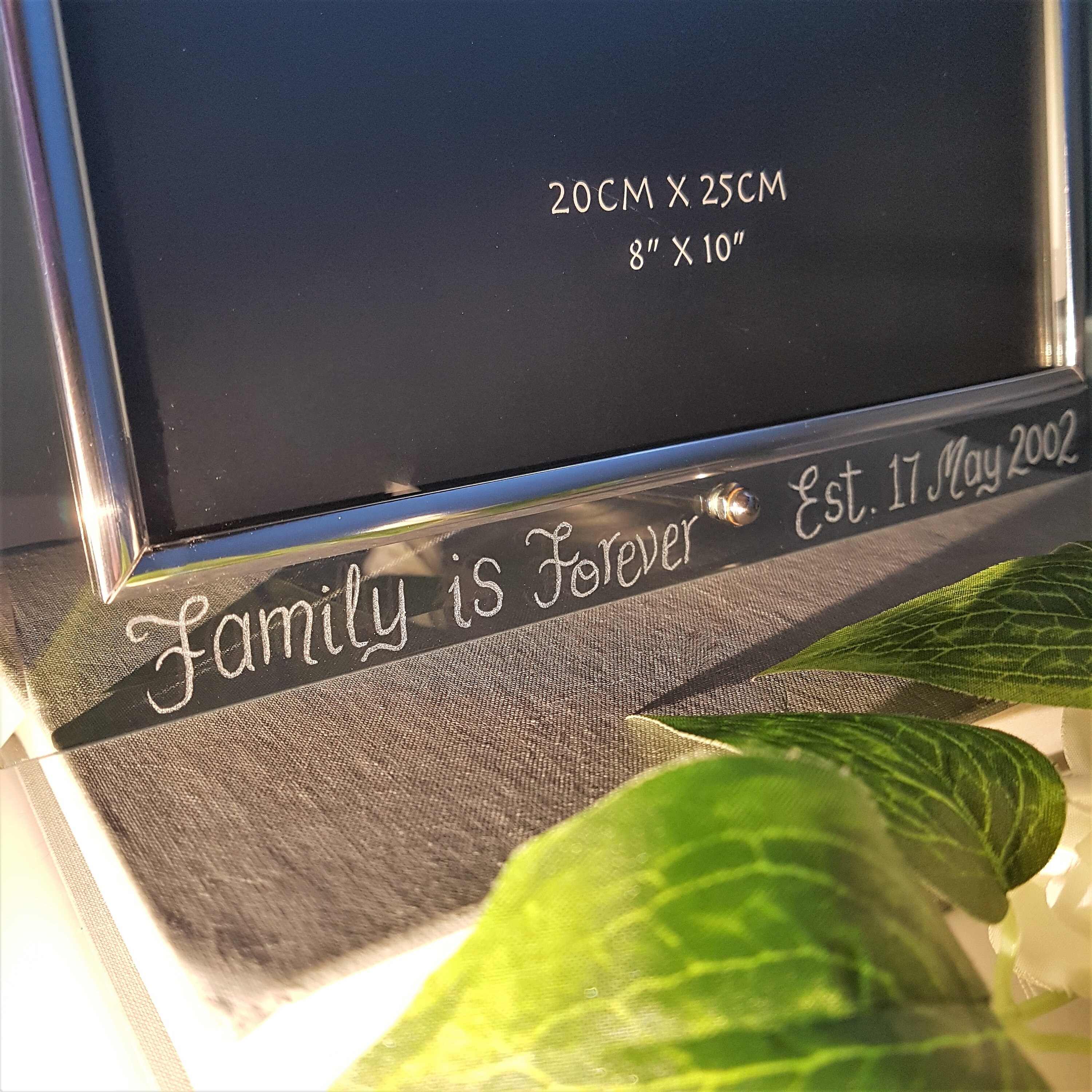 Personalised Photograph Frame Glass Picture Frame Unique | Etsy