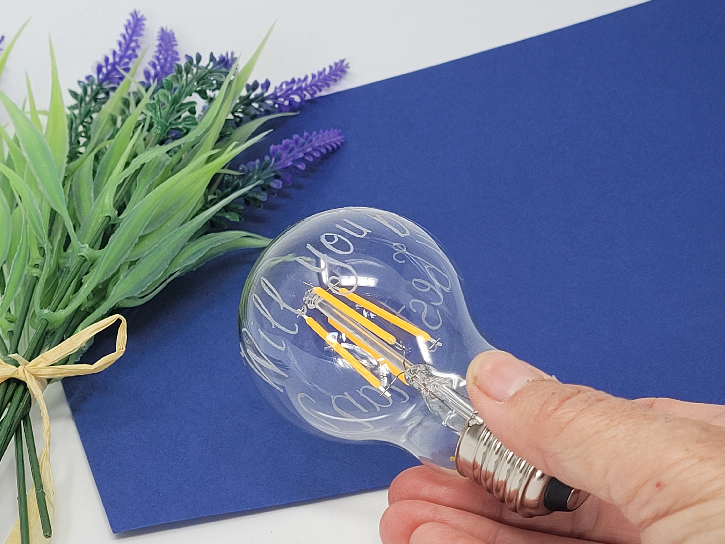 Personalised Light Bulb Gift for Him Bright Spark Best Man - Etsy UK