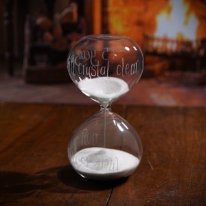 Personalised 15th Anniversary Sand Timer Crystal Clear 30 or - Etsy
