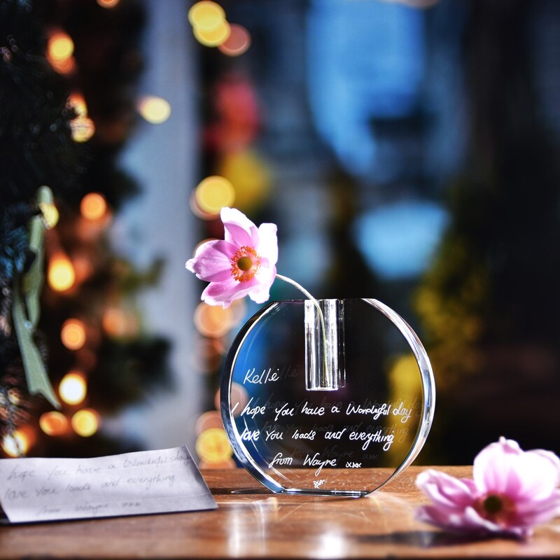 Personalized Crystal Vase - Etsy