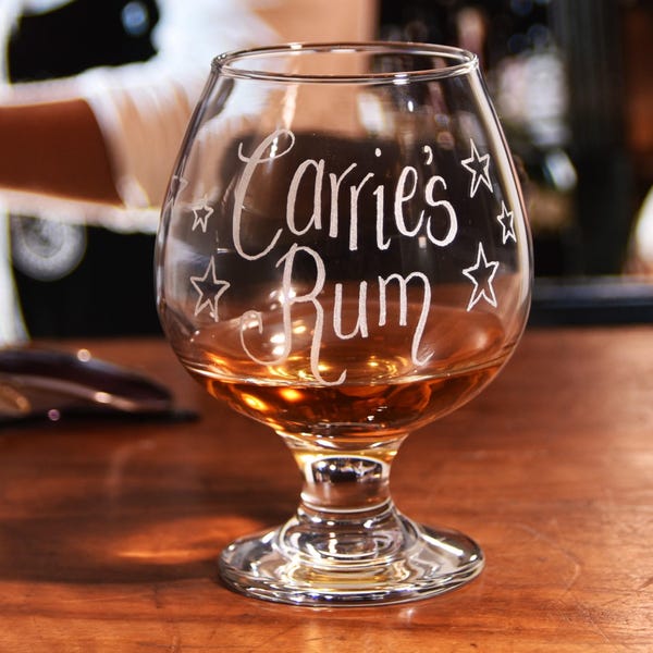 Personalised Rum Glass - Etsy UK