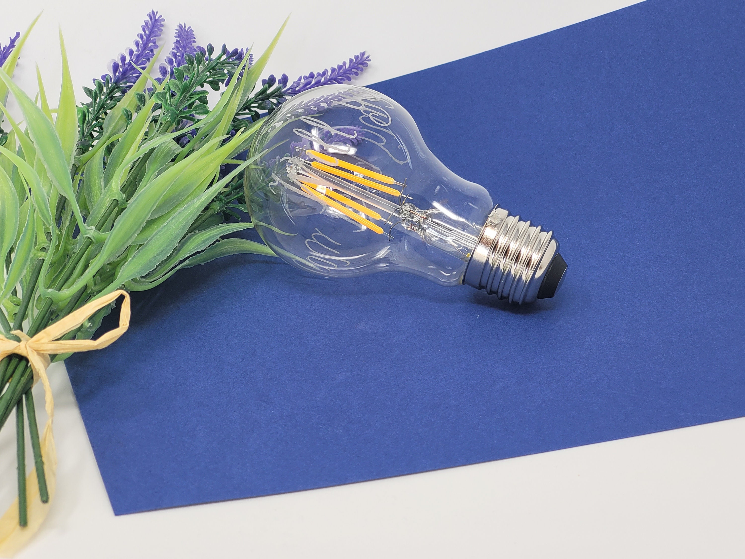 Personalised Light Bulb Gift for Him Best Man Gift Romantic | Etsy