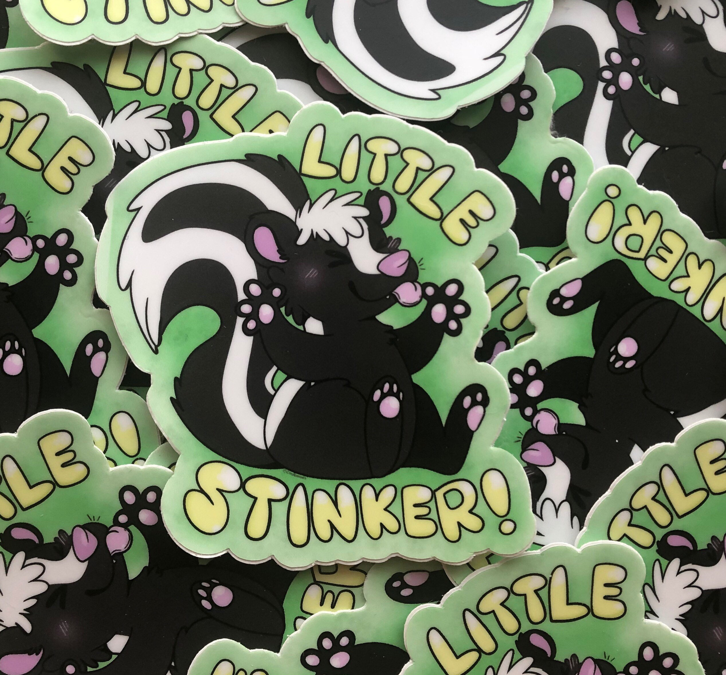 Little Stinker Skunk Stickers And Magnets Very Strong | Etsy