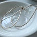 Hammered Oblong Hoops, Silver or Gold - Etsy
