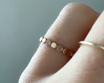 Gold Pebble Ring - Etsy