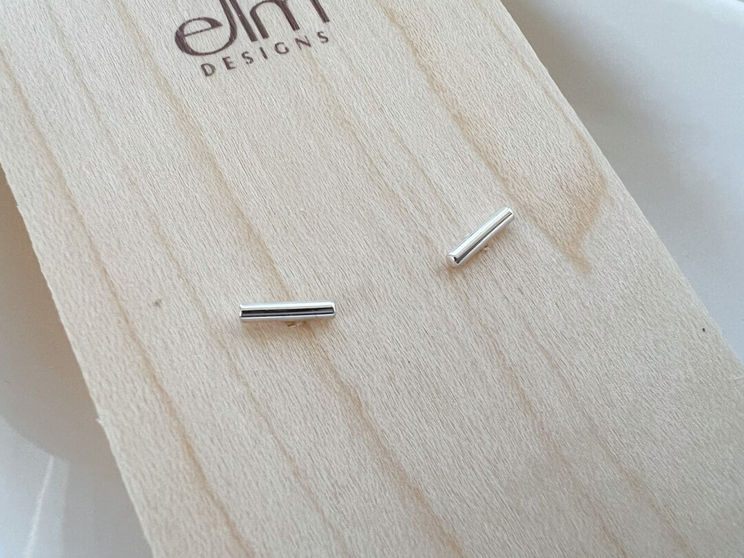 Silver / Gold T-bar Posts | T-posts | Bar Posts | Line Earrings - Etsy