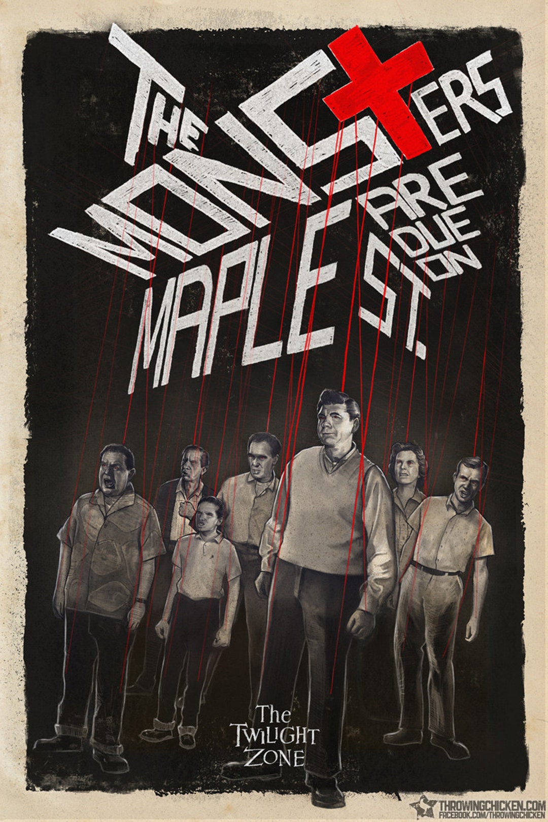 Twilight Zone - the Monsters Are Due on Maple Street Poster - Claude ...