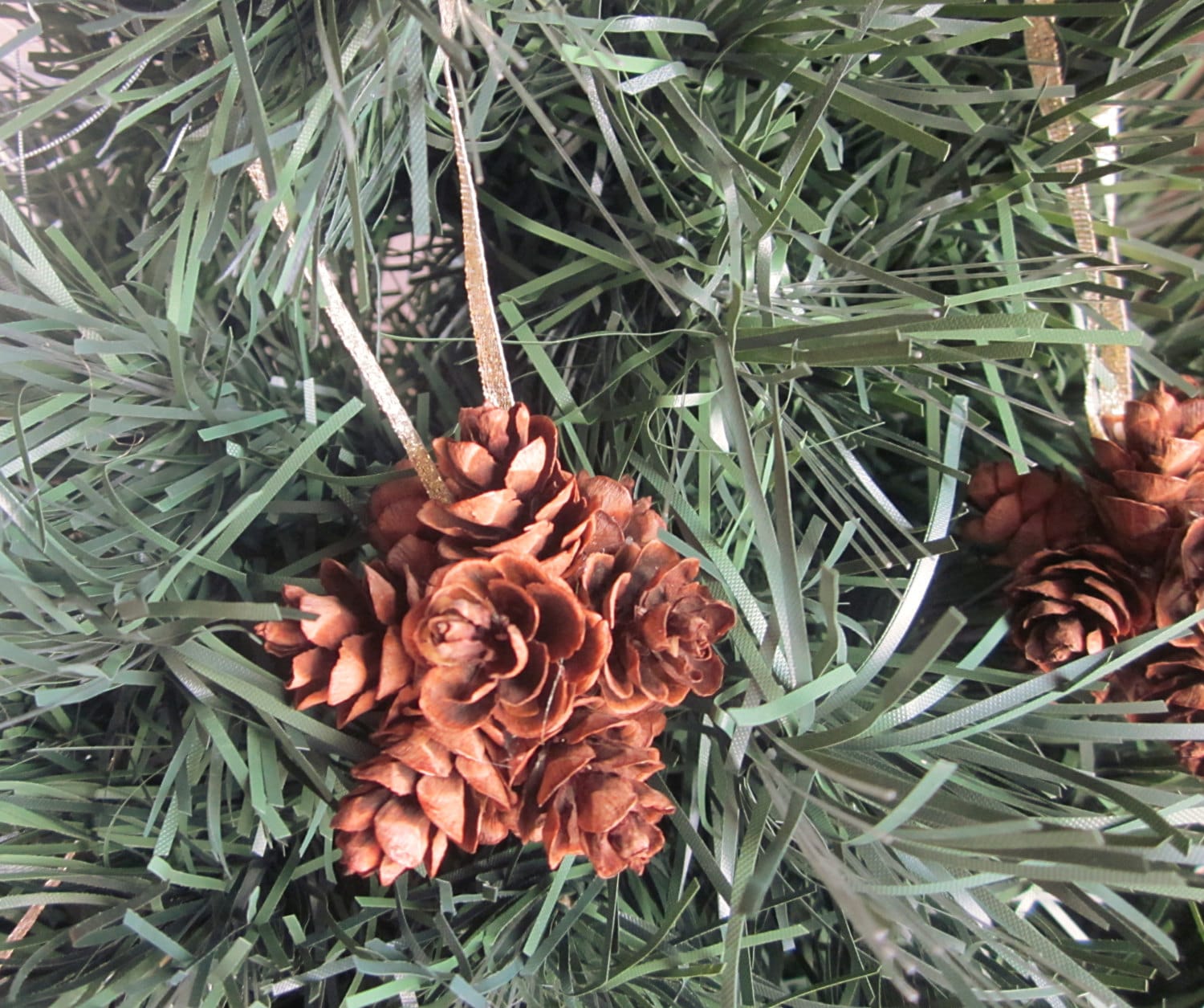 Mini Pine Cone Ball Ornament Set Pinecone Custer Country - Etsy
