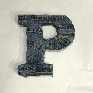 Denim Wrapped Letter Blue Jean Home Decor Country Charm - Etsy