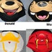 Disney Classic Character Face Masks - Etsy