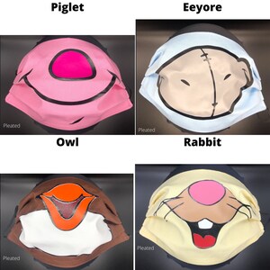 Disney Classic Character Face Masks - Etsy