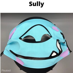 Monster's Inc. Character Inspired Face Masks (boo's Door, Mike and ...