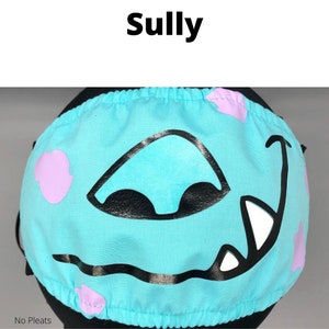 Monster's Inc. Character Inspired Face Masks (boo's Door, Mike and ...