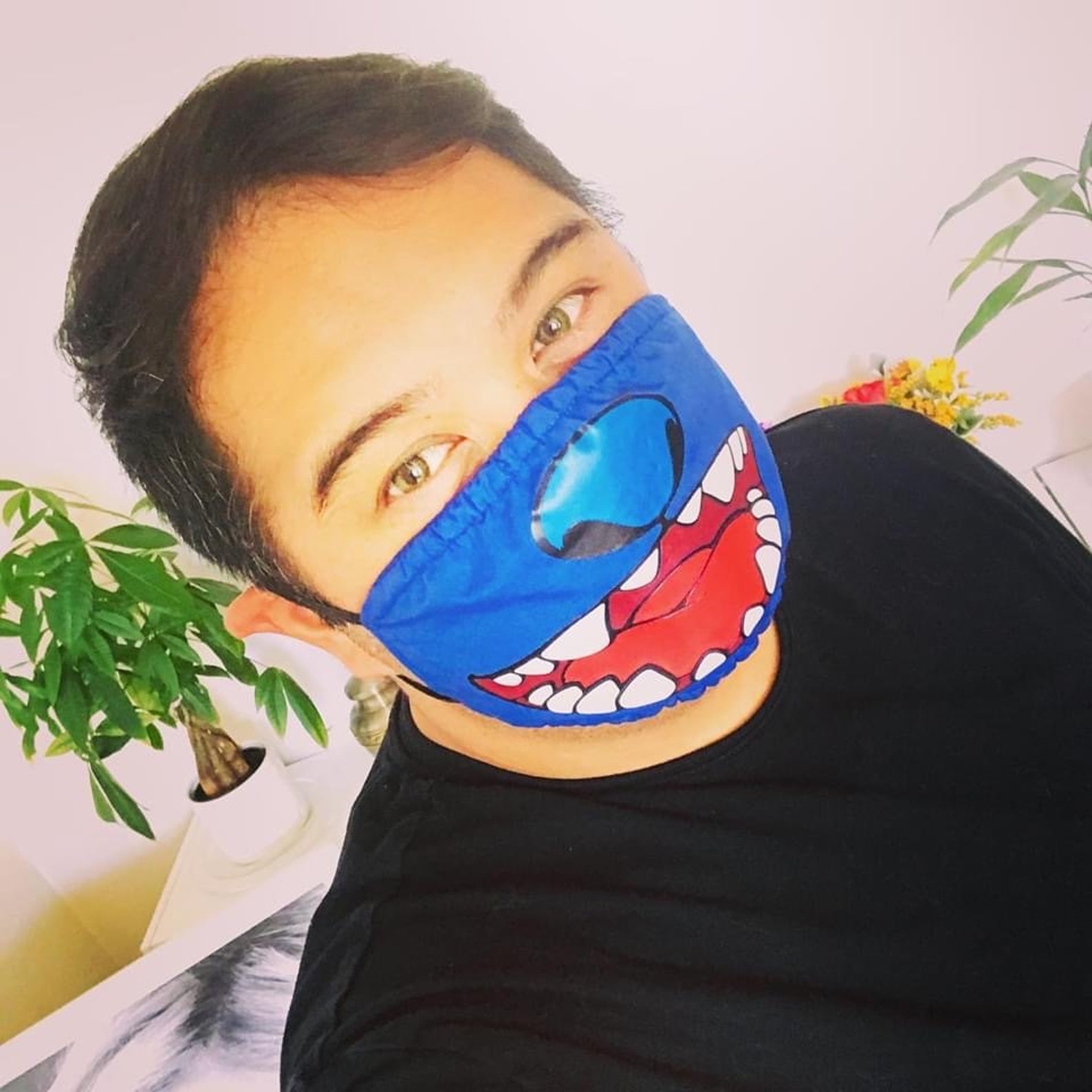 Disney Lilo and Stitch Stitch Angel and Lilo Face Mask | Etsy