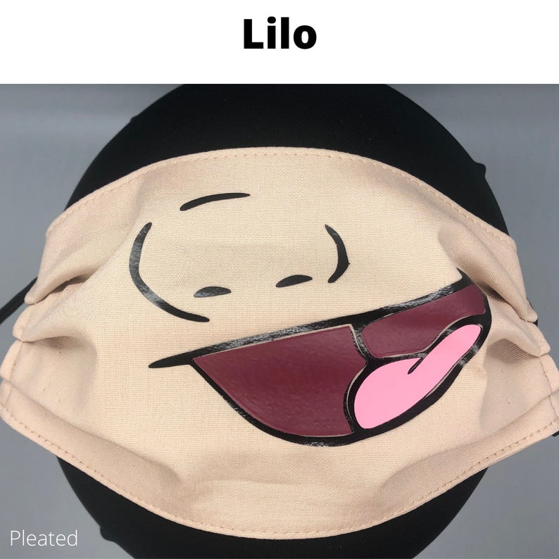 Disney Lilo and Stitch Stitch Angel and Lilo Face Mask - Etsy