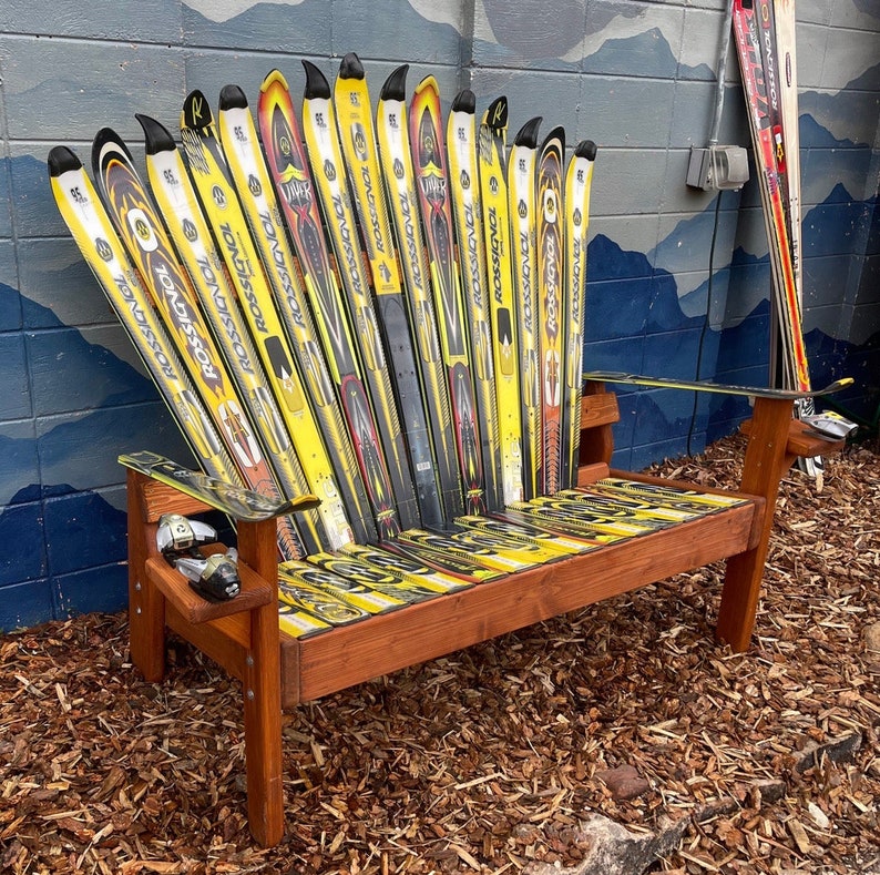 Repurposed Ski Bench - Sentimental Outdoor Furniture, Hand Made From ...