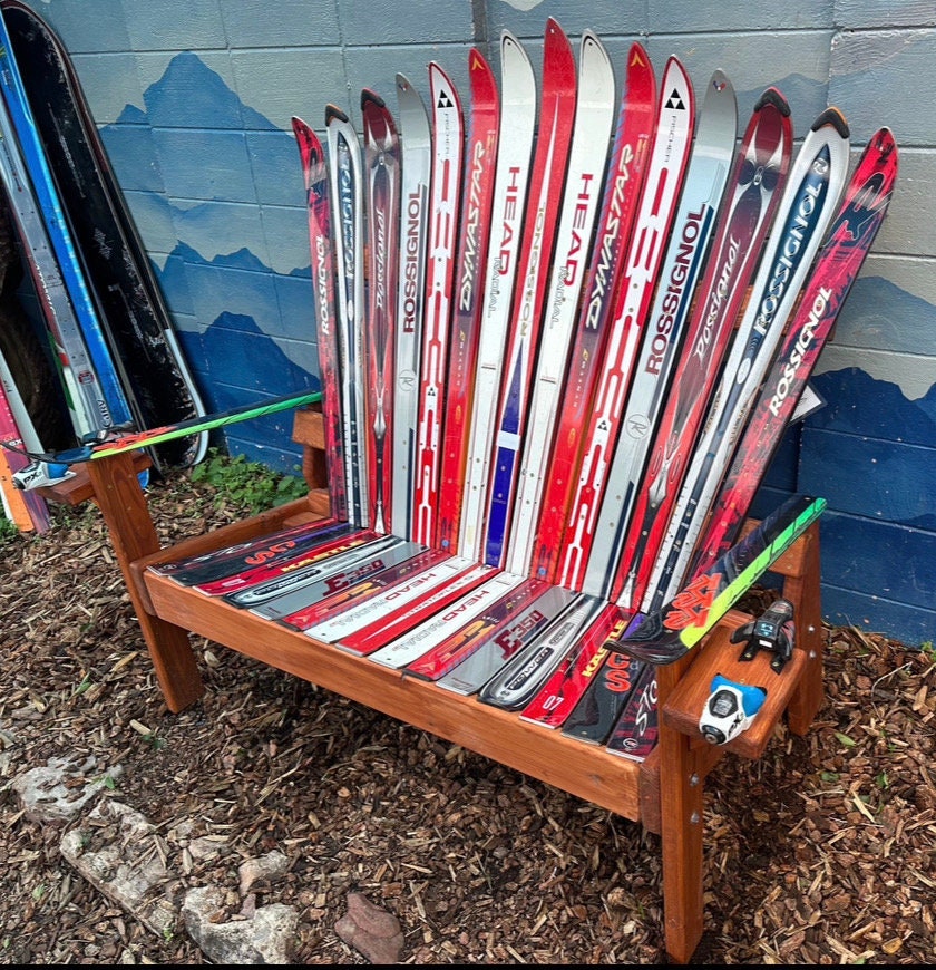 Repurposed Ski Bench - Sentimental Outdoor Furniture, Hand Made From ...