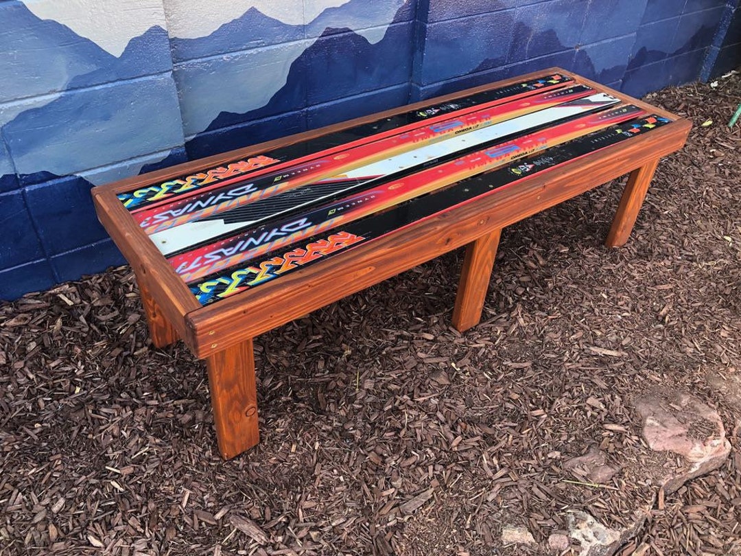 Upcycled Ski Coffee Table, Handcrafted Colorado Decor (46 Inch) - Etsy