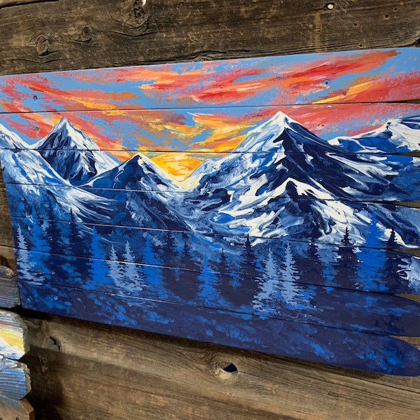 Mountain Mural - Etsy